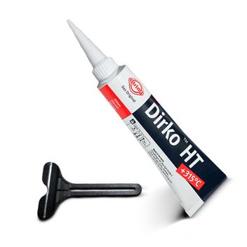 Cola Junta Silicone Alta Temperatura Dirko Ht +315C Preto - Elring Das ...