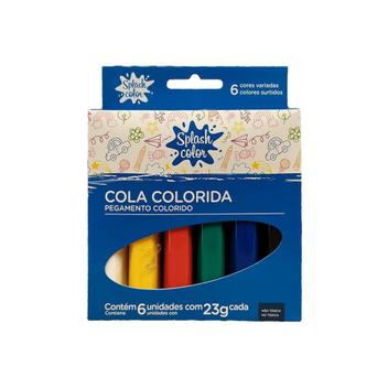 Cola Líquida Colorida 23g 6 Cores Splash Color - Colas - Magazine Luiza