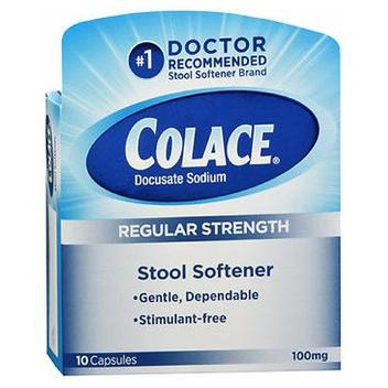 Colace Amaciante de Fezes - 10 Cápsulas (Pacote com 6) - Outros Saúde e ...