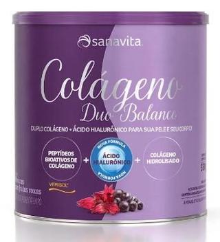 Colágeno Duo Balance Frutas Roxas 300gr - Sanavita - Colágeno ...