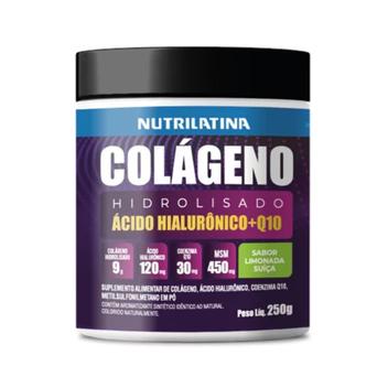 Colágeno Hidrolisado Nutrilatina Com Ácido Hialurônico e Q10 250g - Colágeno - Magazine Luiza