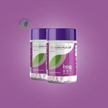 Colágeno plus 500mg 120 caps - Inova Vit - Colágeno - Magazine Luiza