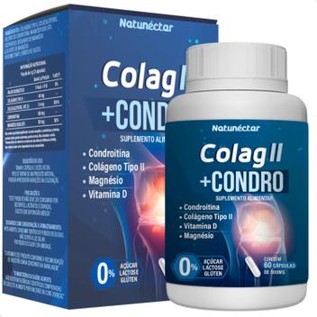 Colágeno Tipo 2 + Condroitina + Vit D + Magnésio 60 Cápsulas ...