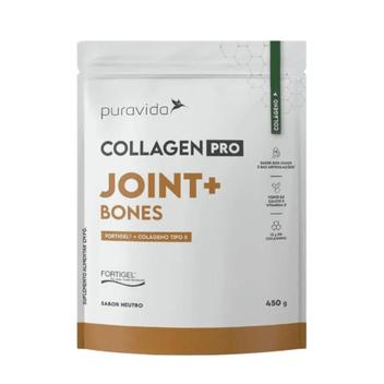 Colágeno Tipo II Collagen Pro Joint + Bones Fortigel 450g - Puravida ...