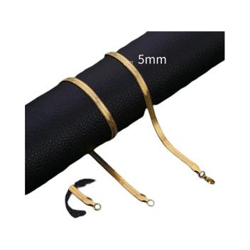 Colar de Cobra em Aço Inoxidável Dourado (40-60cm) - Masculino e ...