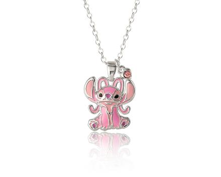 Colar Disney Lilo & Stitch feminino Angel banhado a prata - Berloque ...