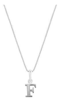Colar E Pingente Feminino Letra Inicial Nome F Prata 925 - MGA-BR ...