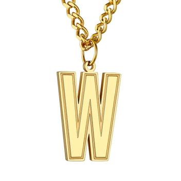 Colar GOLDCHIC JEWELRY Inspiration Baseball Letter W Men - Pingente ...