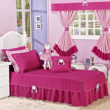 Colcha Chiquitita De Solteiro 5 Peças Com Boneca Pink - Nathalia ...