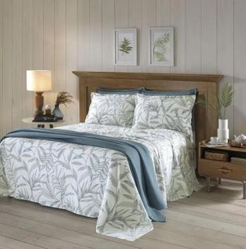 Colcha Cobre Leito 2 peças Piquet Dohler Solteiro Estampado 100% ...