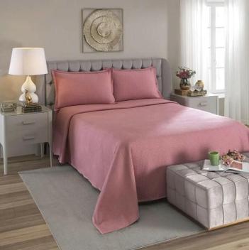 Colcha Cobre Leito 3 peças Piquet Dohler King 100% Algodão - DOHLER SA ...