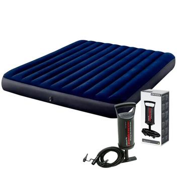 Colchão Inflavel intex Casal 272kg + Bomba de Manual 68612 - Colchão ...
