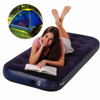 Colchão Inflável Solteiro Mor Life com Inflador Confortável - Colchão ...