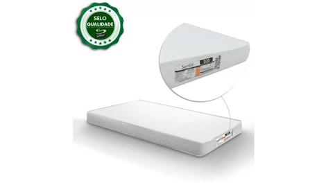 Colchão Solteiro 100% Espuma D20 Confort 88x188x12cm Branco - Sensor ...