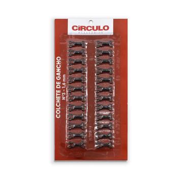 Colchete de Gancho n.03 1,6mm Circulo - Cartela 24 unidades - Colchete ...