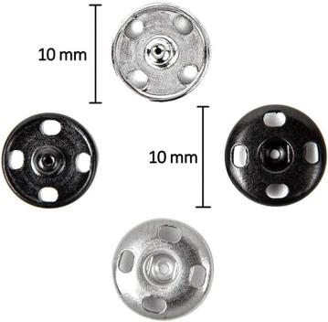 Colchete De Pressão N.1 Níquel 10Mm Caixa Com 288 Peças - Sss ...