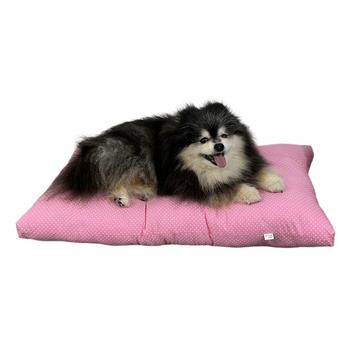 Colchonete Futon Pet Retangular - Rosa Poá - M - 68x40x13cm - Amour Pet ...