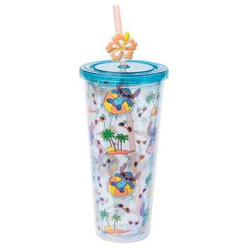 Cold Cup Silver Buffalo Lilo and Stitch Ocean 710 ml com tampa ...