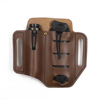 Coldre de Couro PU para EDC - Estojo para Faca, Caneta Tática e ...