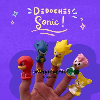 Coleção Sonic. 5 UN Dedoches Sonic Sem Repetição de Personagens ...