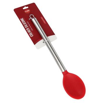 Colher de Silicone com Cabo Inox Vermelha - Clink - Conjunto de ...