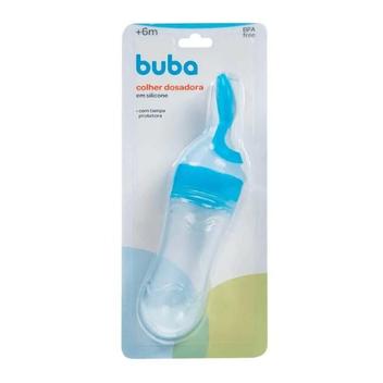 Colher Dosadora em Silicone Azul - Buba - Colher para Bebê / Infantil ...