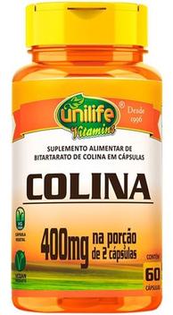 Colina 60 Cápsulas Unilife - Vitaminas A-Z - Magazine Luiza
