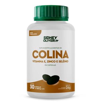 Colina Com Vitamina E - Zinco E Selenio 30 Capsulas - Sidney Oliveira ...