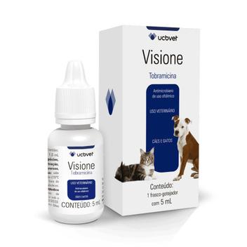 Colírio Visione Tobramicina Ucbvet 5ml - Farmácia Pet - Magazine Luiza