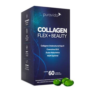 Collagen Flex + Beauty 700mg 60 Cápsulas - Puravida - Colágeno ...