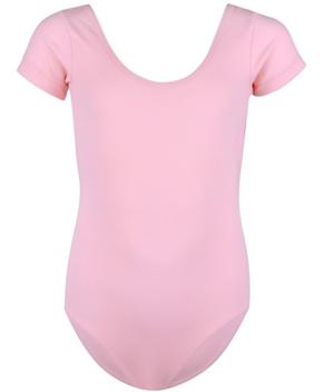 Collant De Ballet Com Manga curta/Manga/Manguinha Rosa Bebê Preto ...