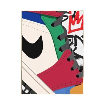Color Clash Graffiti Basquete Sapatos Arte De Parede Poster Impressões ...