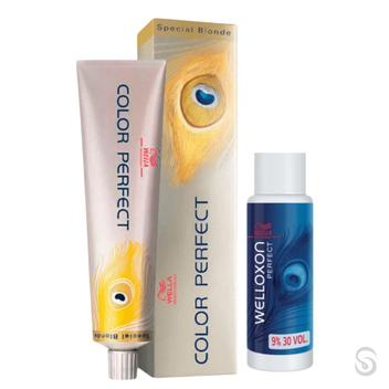 Color Perfect Coloração 1x 12/0 Louro Especial + 1 Ox 30 Vol - Wella ...