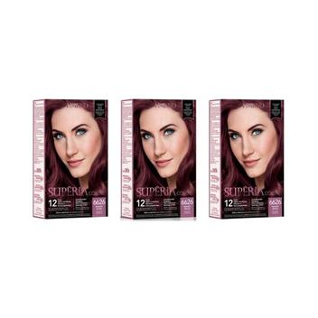 Coloraçao Amend Superia 6626 Marsala - Kit C/3Un - Tinta de Cabelo ...