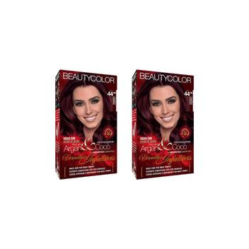 Coloraçao Beauty Color 44.66 Borgonha Magnifico - Kit C/2Un - Tinta de ...