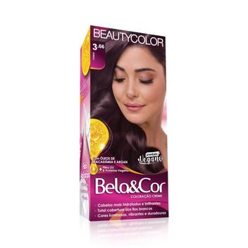 Coloração Beautycolor Bela&Cor 3.66 Violeta - Tinta de Cabelo ...