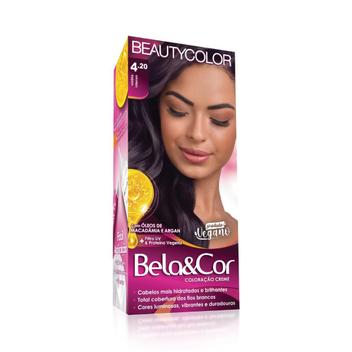Coloração Beautycolor Bela&Cor 4.20 Violeta Intenso - Tinta de Cabelo ...