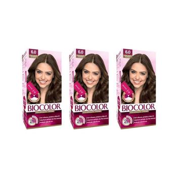 Coloraçao Biocolor Cr 6.0 Louro Escuro Classico-Kit C/3Un - Tinta de ...