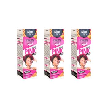 Coloraçao Color Express Fun Pink Show-Kit C/3Un - Tinta de Cabelo ...