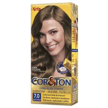 Coloração Creme Cor&Ton 7.0 Louro Médio - Niely - Tinta de Cabelo ...
