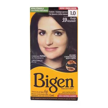 Coloração em Pó Preto Azulado 59 Bigen - Cless - Tinta de Cabelo ...