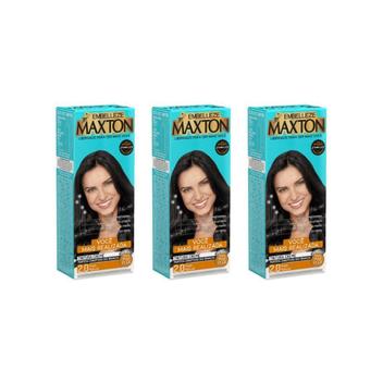 Coloraçao Maxton 2.0 Preto-Kit C/3Un - Embelleze - Tinta de Cabelo ...
