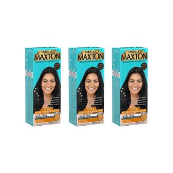Coloraçao Maxton 2.1 Preto Especial-Kit C/3Un - Embelleze - Tinta de ...
