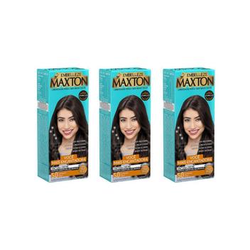Coloraçao Maxton 5.0 Castanho Claro Romance-Kit C/3Un - Embelleze ...