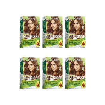 Coloraçao Nutrisse 53 Castanho Claro Dourado-Kit C/6Un - Garnier ...