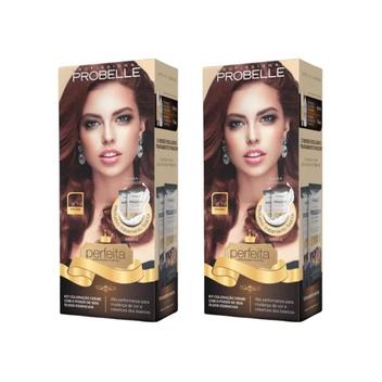 Coloraçao Probelle Perfeita 50G 6.7 Chocolate - 2Un - Tinta de Cabelo ...