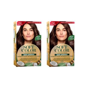 Coloraçao Soft Color 415 Cappuccino - Kit C/2Un - Tinta de Cabelo ...