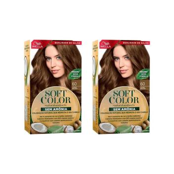 Coloraçao Soft Color 60 Louro Escuro - Kit C/2Un - Tinta de Cabelo ...