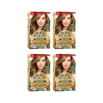 Coloraçao Soft Color 71 Louro Acinzentado-Kit C/4Un - Tinta de Cabelo ...