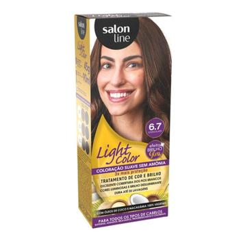 Coloração suave salon line light color 6.7 chocolate - Tinta de Cabelo ...
